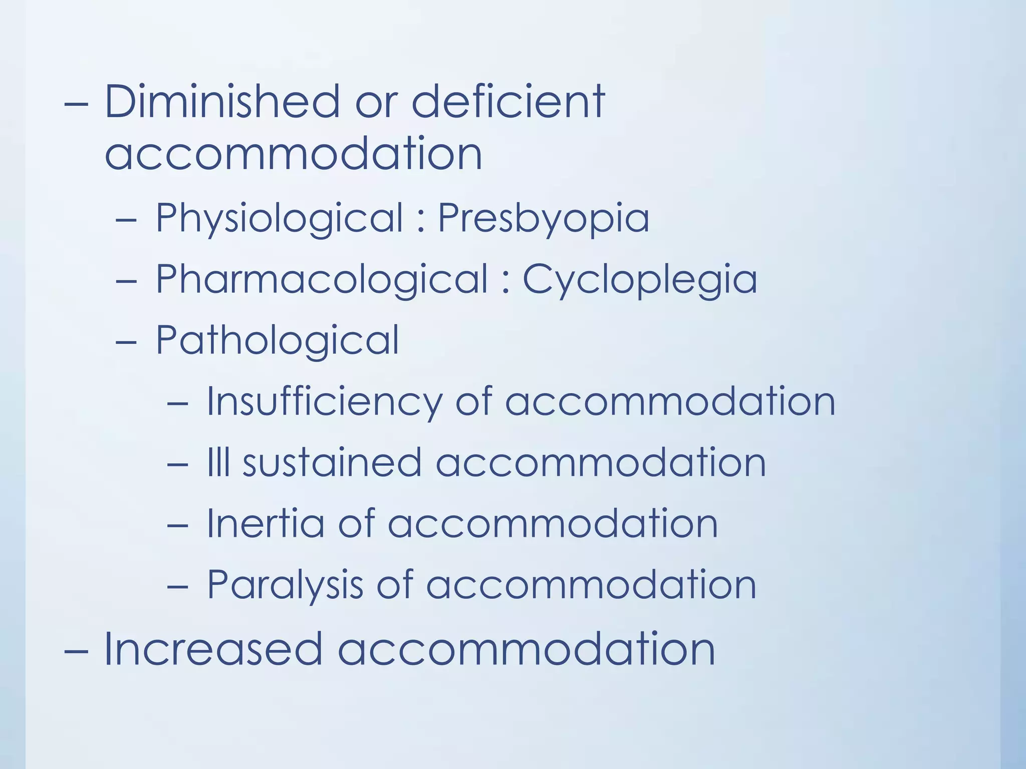 Accommodation of eye | PPTX