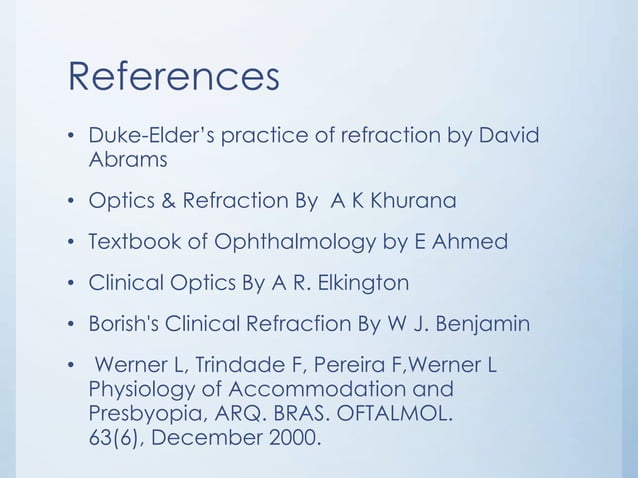 Accommodation of eye | PPTX | Eye and Vision Conditions | Diseases and ...