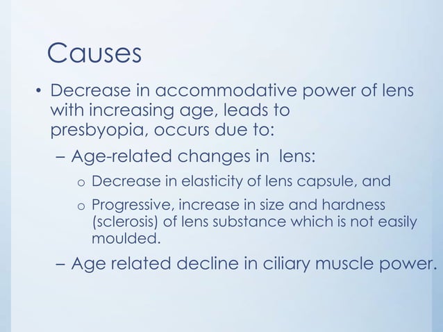 Accommodation of eye | PPTX | Eye and Vision Conditions | Diseases and ...