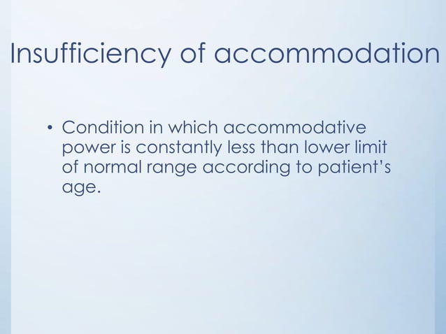 Accommodation of eye | PPTX | Eye and Vision Conditions | Diseases and ...