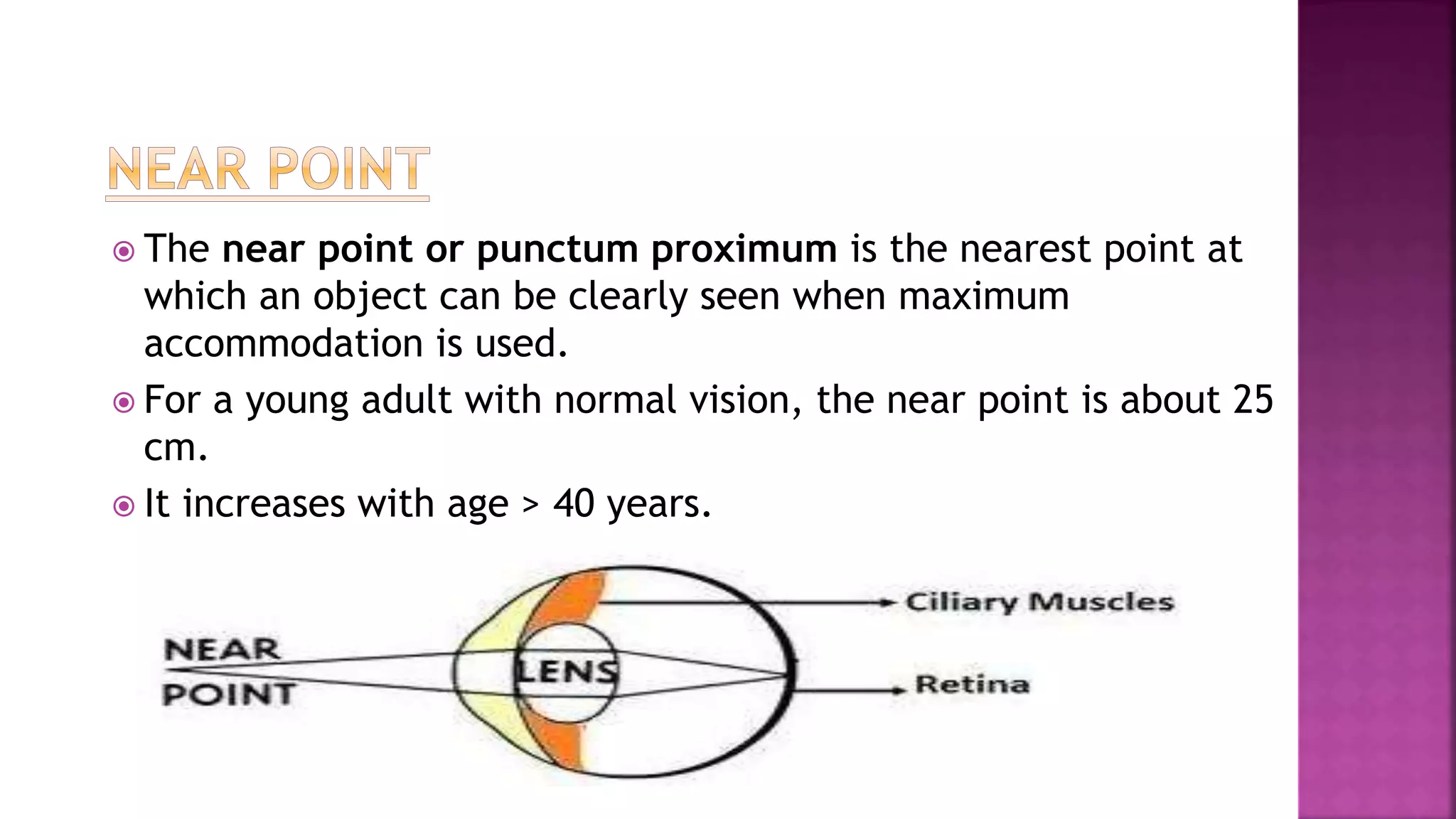 Accommodation reflex opthamalogy mbbs pptx slides | PPTX