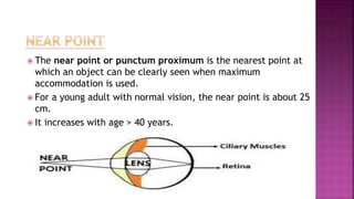 Accommodation reflex opthamalogy mbbs pptx slides | PPTX