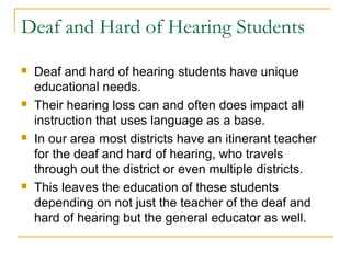 Accommodations+and+modifications+for+students+with+hearing+loss | PPT