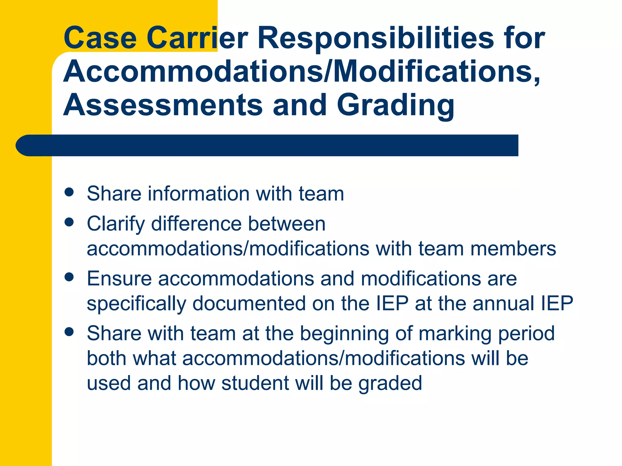 Accommodations vs. modifications | PPT