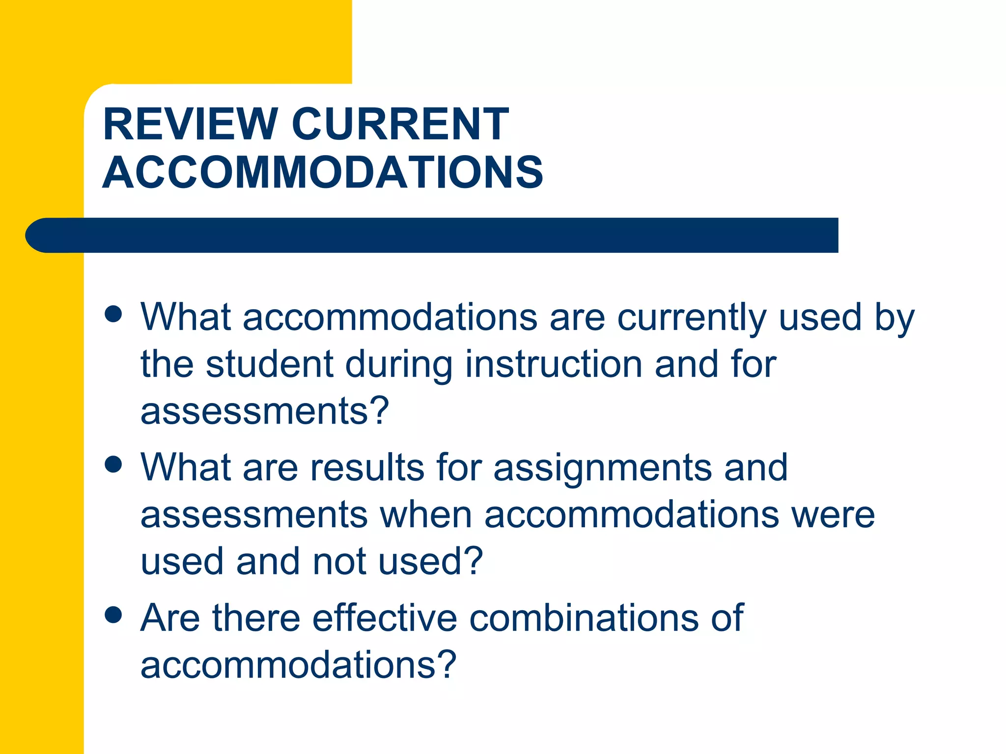 Accommodations vs. modifications | PPT