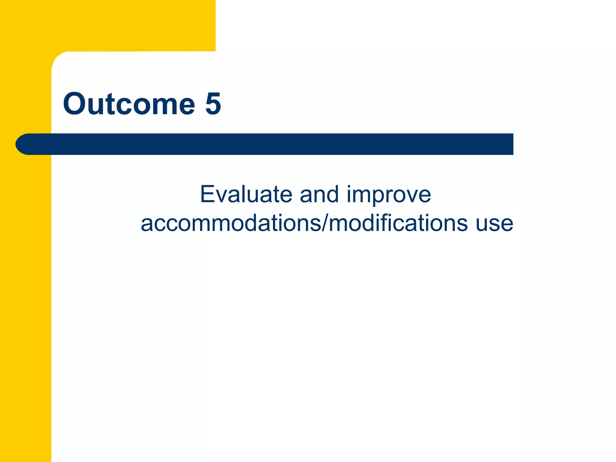 Accommodations vs. modifications | PPT