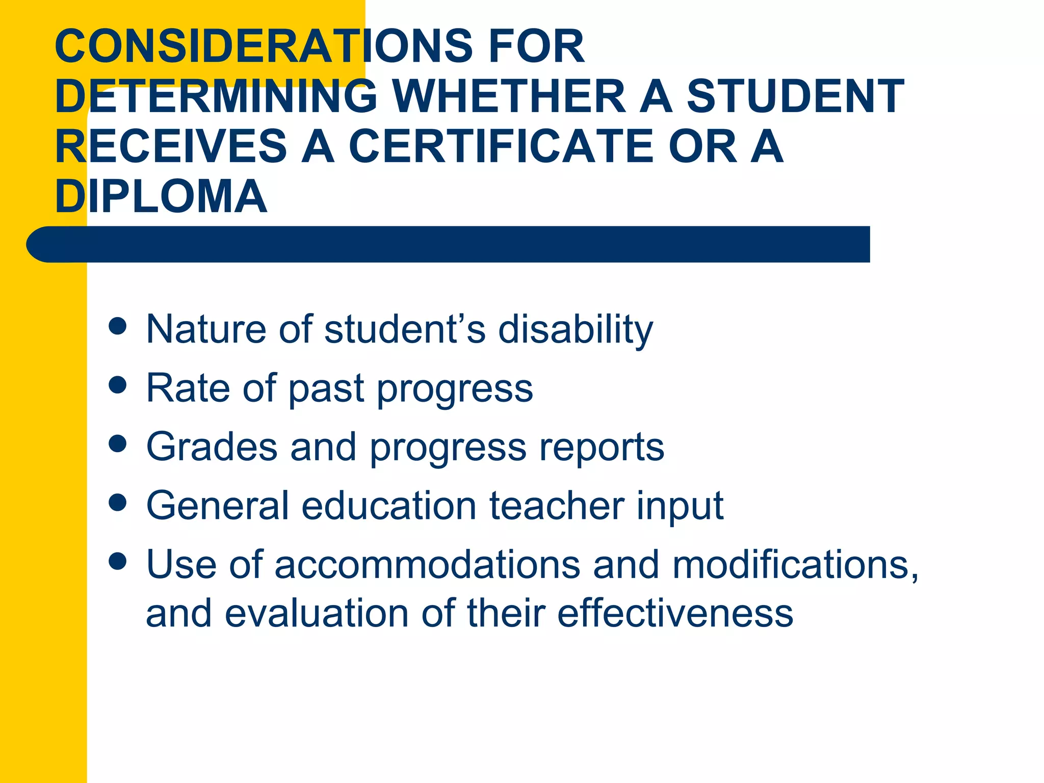 Accommodations vs. modifications | PPT