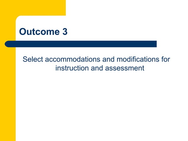 Accommodations vs. modifications | PPT
