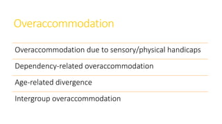Accommodation Theory in Sytlistic | PPT