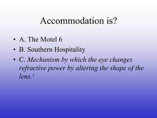 Accommodation turner | PDF