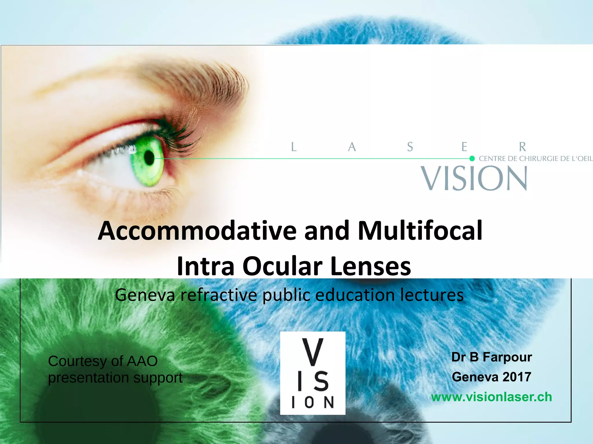Accommodative and multifocal intraocular lenses | ODP