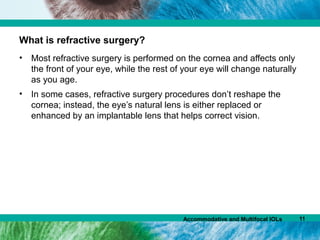 Accommodative and multifocal intraocular lenses | ODP