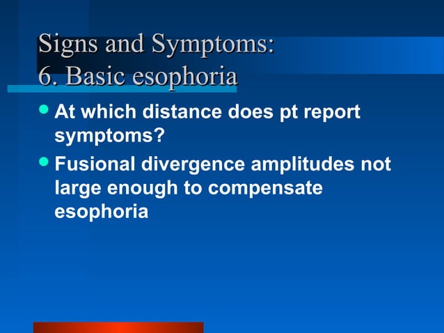 Accommodative and vergence dysfunction | PPT