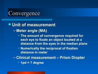 Accommodative and vergence dysfunction | PPT