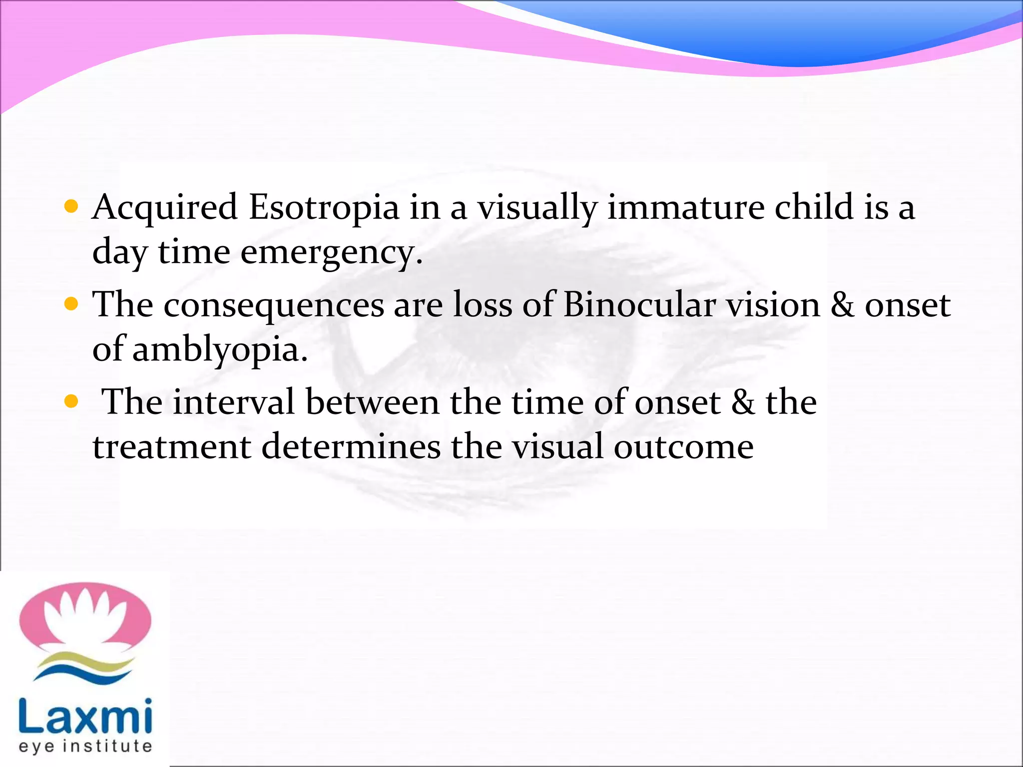 Accommodative esotropia | PPTX