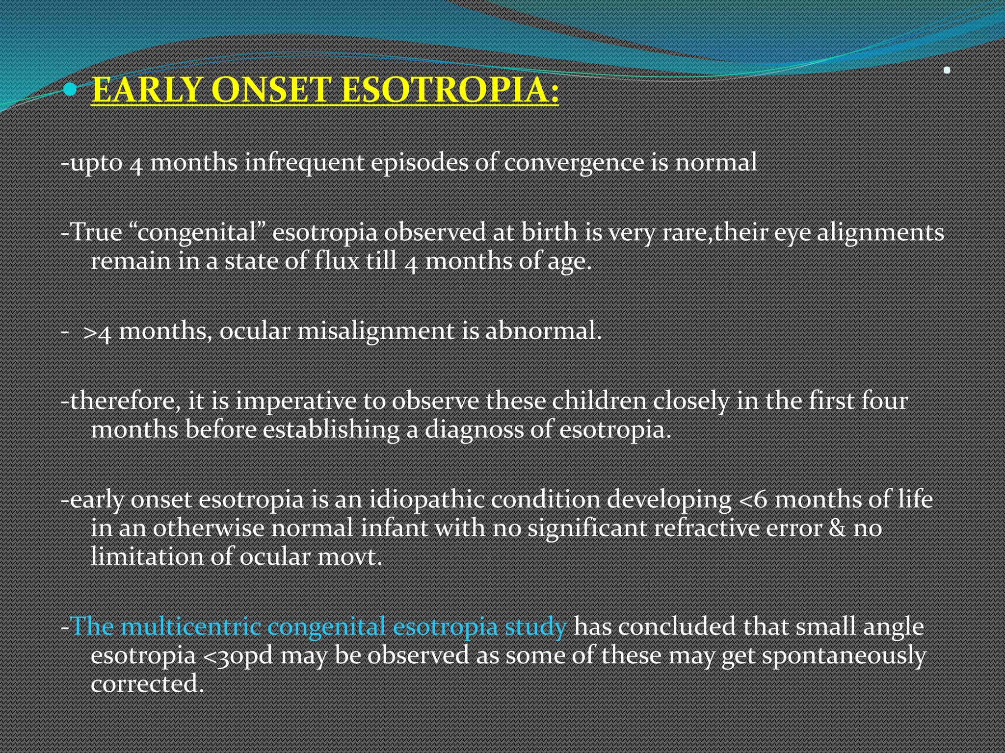 Accommodative esotropia | PPTX