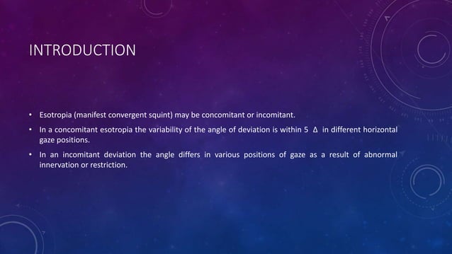 Accommodative ET | PPTX | Eye and Vision Conditions | Diseases and ...