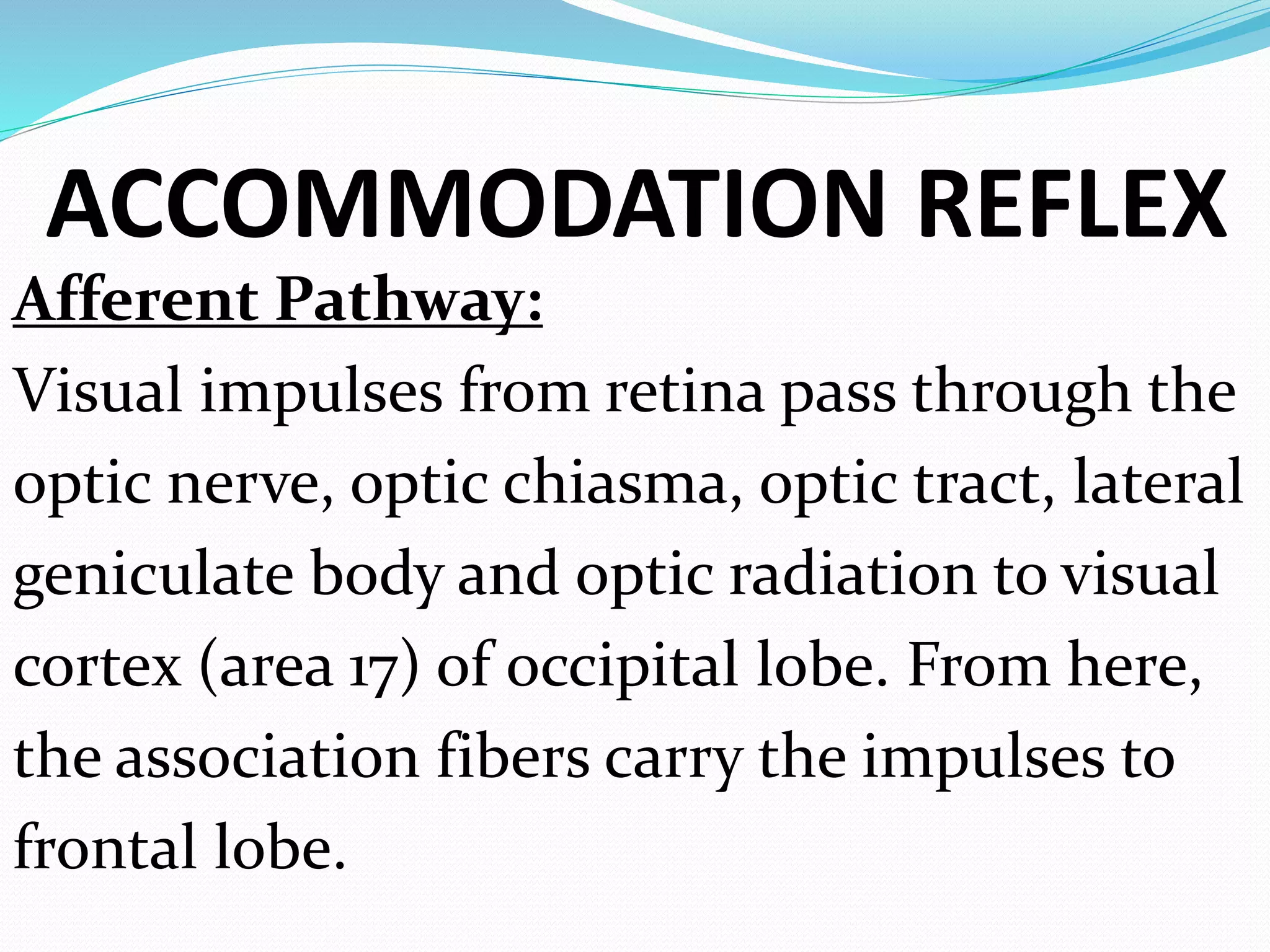 Accomodation reflex | PPTX