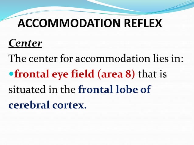 Accomodation reflex | PPTX | Eye and Vision Conditions | Diseases and ...