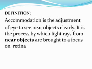 Accomodation reflex | PPTX