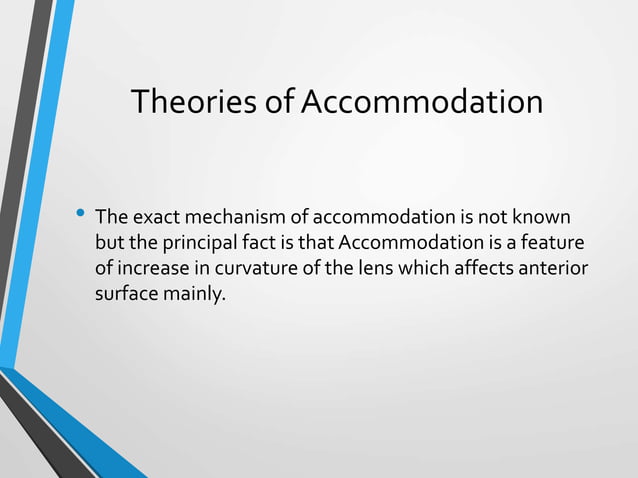 Accommodation: Theories and Mechanism | PPTX | Eye and Vision ...