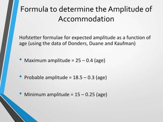 Accommodation: Theories and Mechanism | PPT