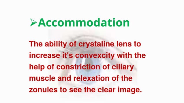 Accomodation and its anomalies | PPT