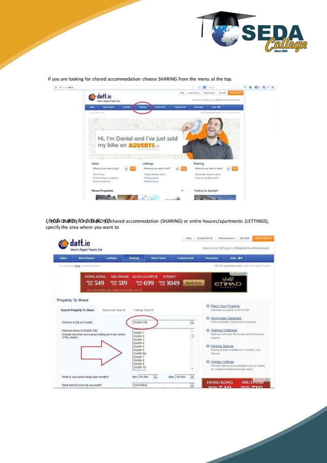 Accommodation guide of SEDA College | PPT