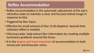 accomodation apparatus and mechanism for optometrist | PPTX