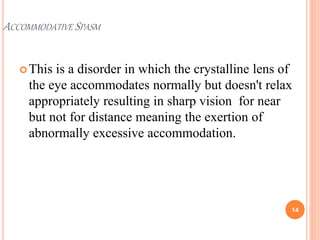 Accomodative anomalies | PPTX