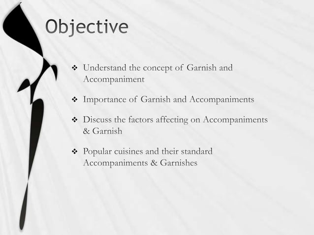 Accompaniment & garnish | PPT