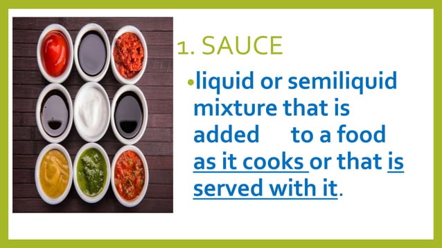 ACCOMPANIMENT OF APPETIZERS L4.pptx | Healthy Cooking and Eating | Food ...