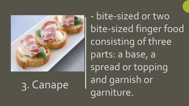 ACCOMPANIMENT OF APPETIZERS L4.pptx | Healthy Cooking and Eating | Food ...