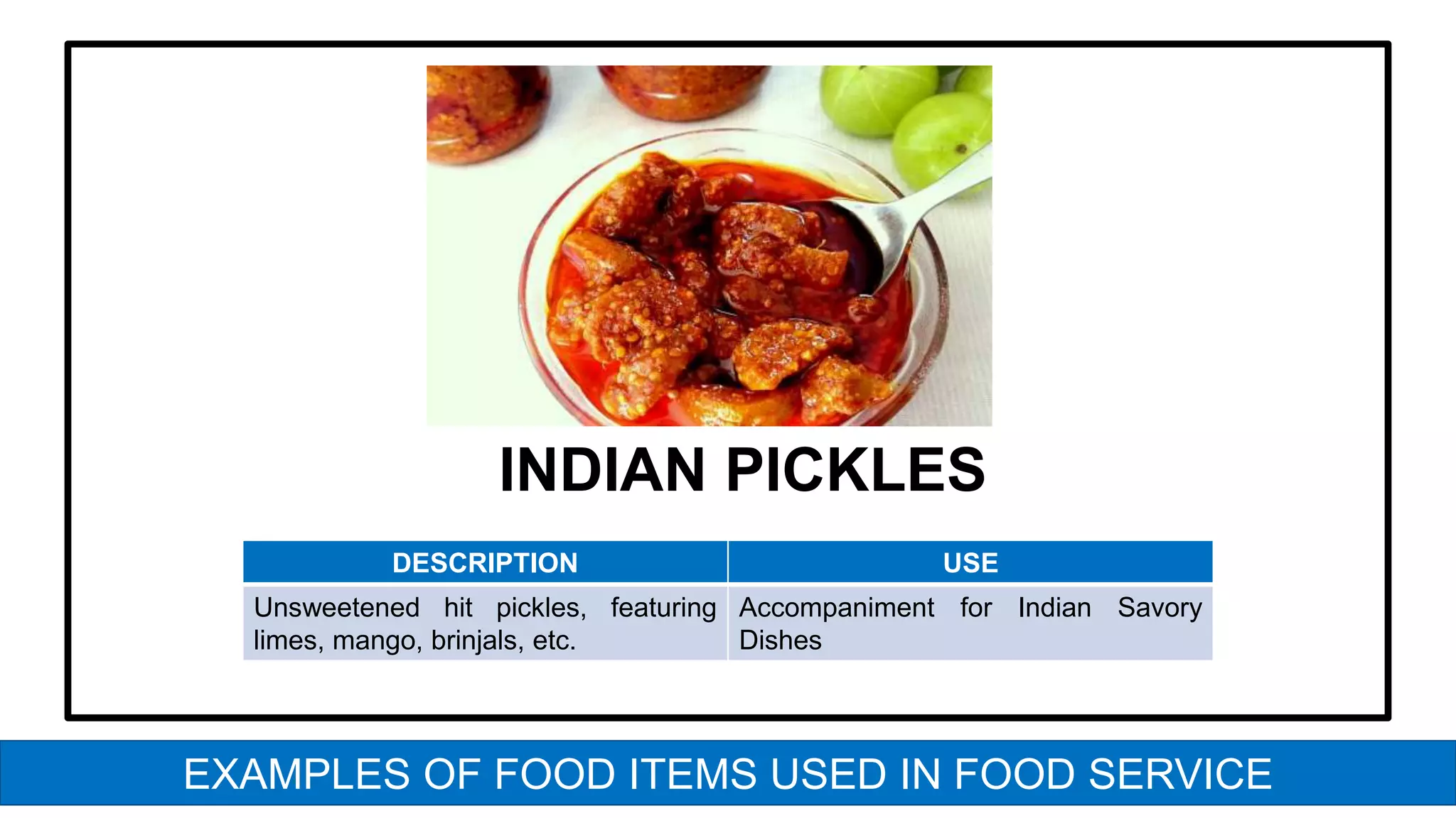 Food and Beverage Services: Accompaniments | PPTX