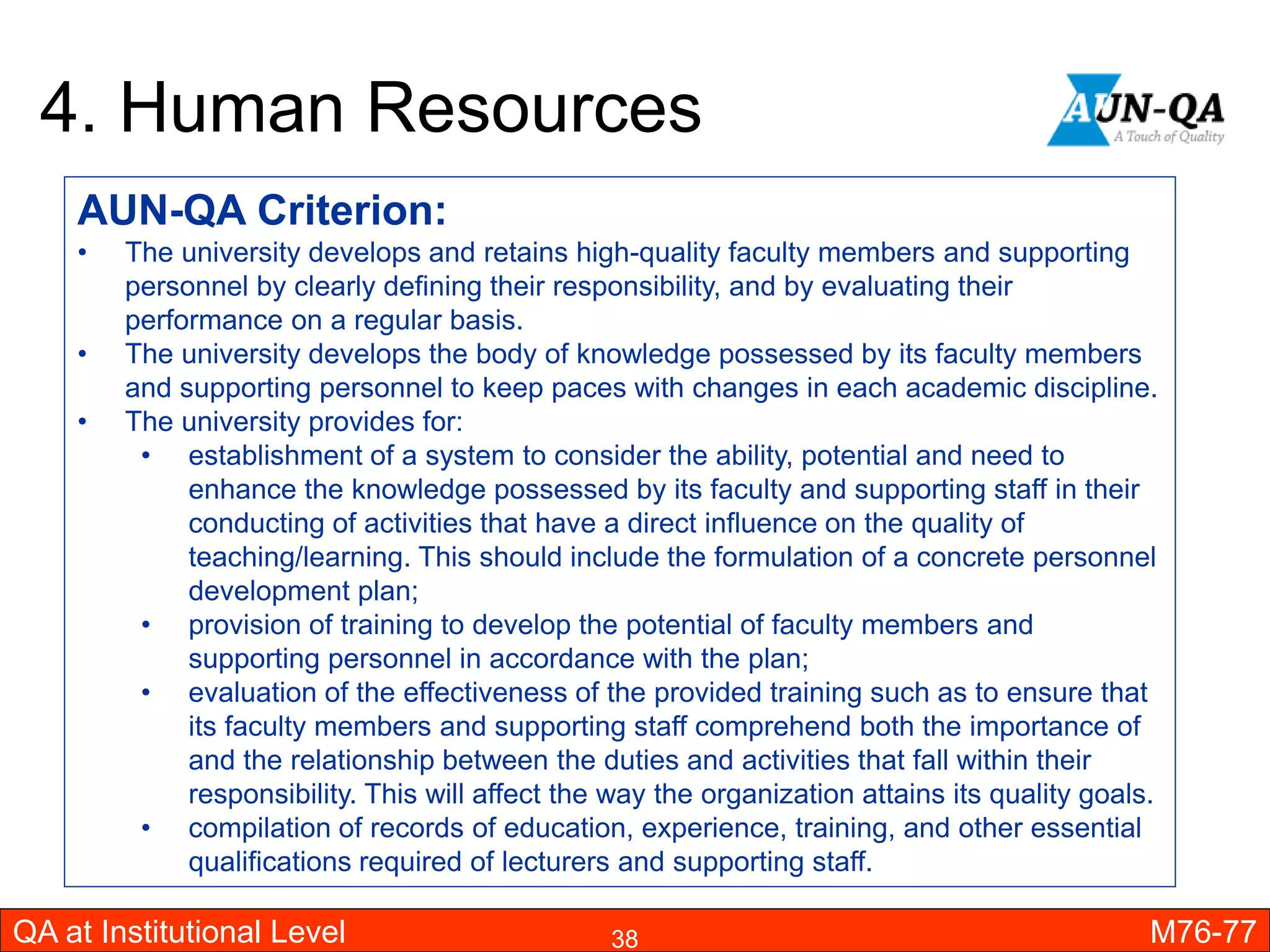 Guideline AUN QA | PPTX