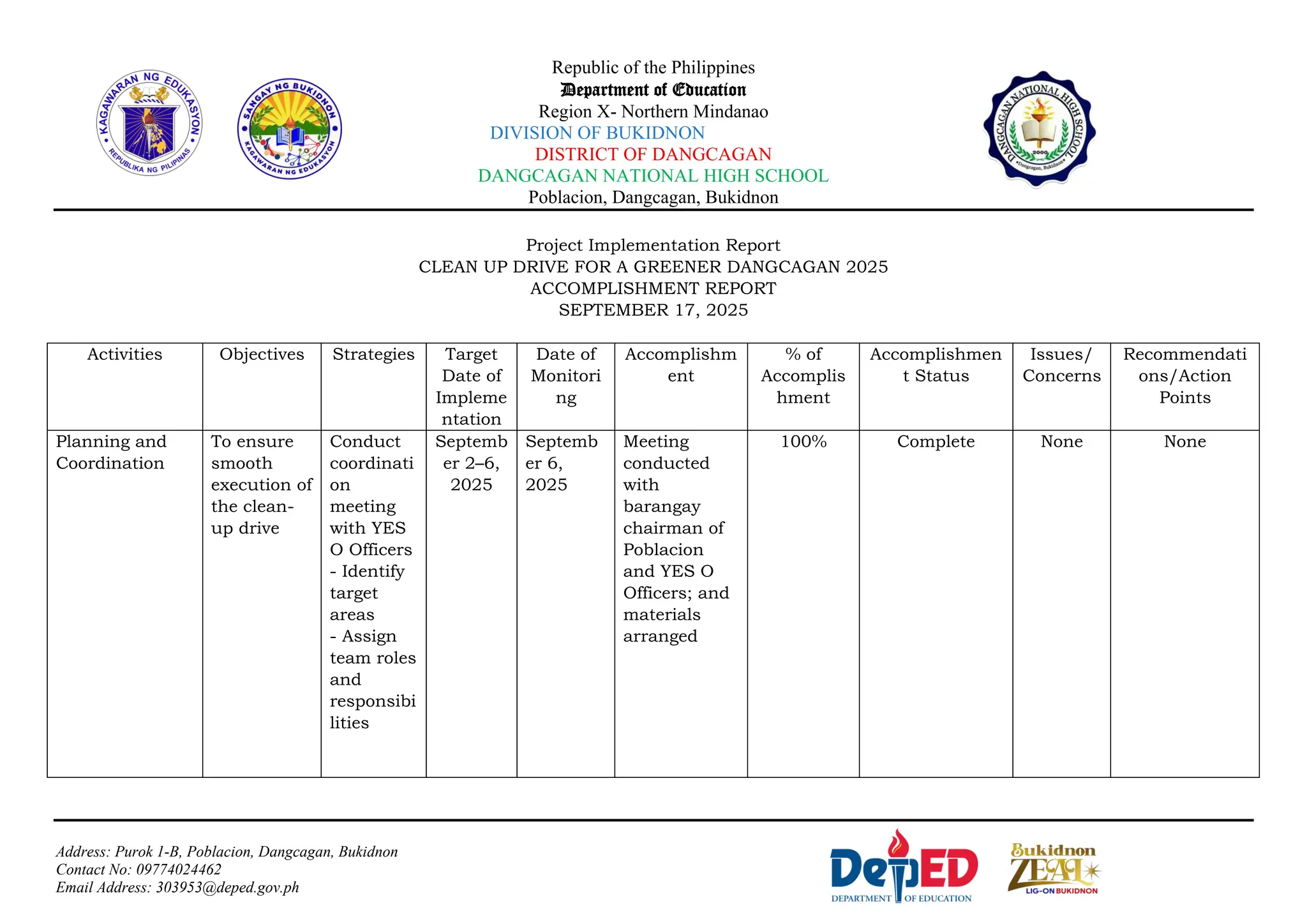 Accomplishment Report- Clean UP drive.pdf