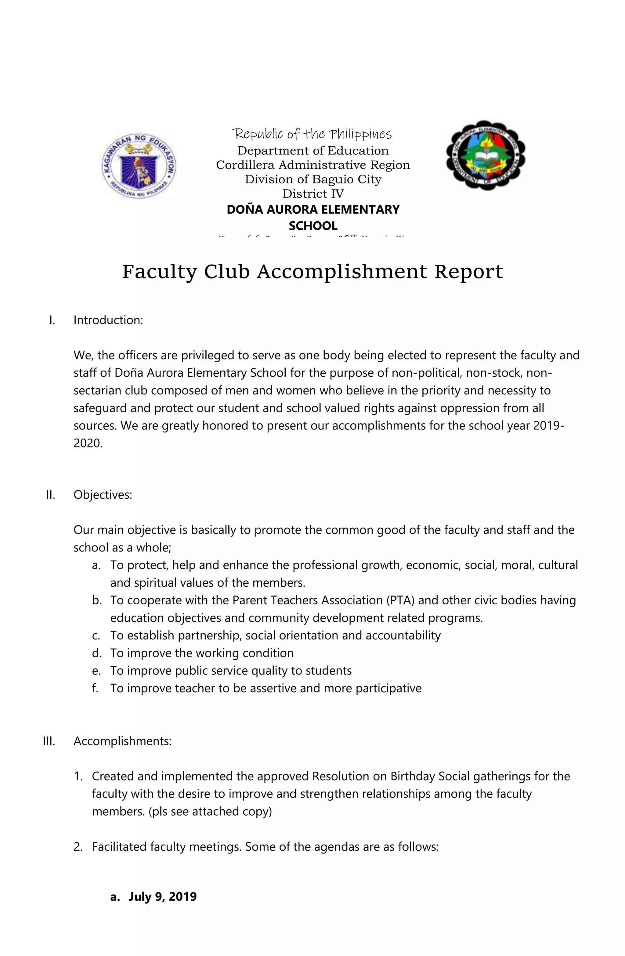 ACCOMPLISHMENT REPORT - FACULTY CLUB.docx