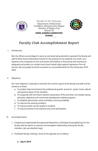 ACCOMPLISHMENT REPORT - FACULTY CLUB.docx