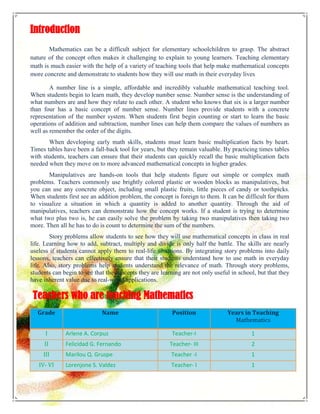 Accomplishment report math | DOCX