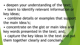 BEST PRACTICES IN SUMMARIZING ACADEMIC TEXTS | PPTX