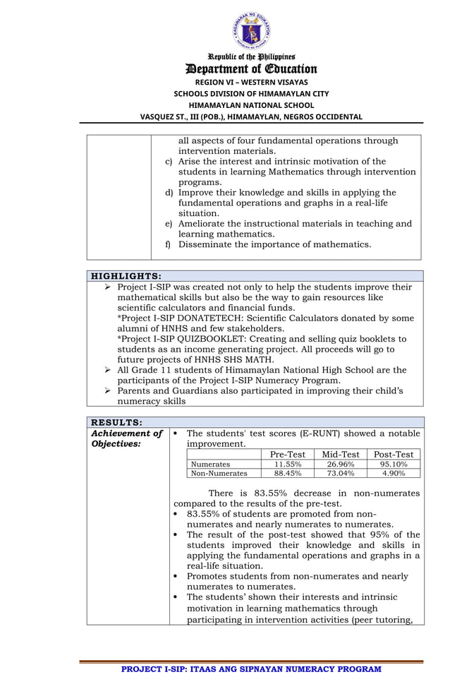 Accomplishment Report_Numeracy Program.docx