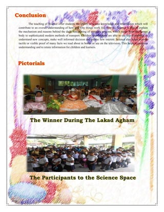 Accomplishment reports in science | DOCX