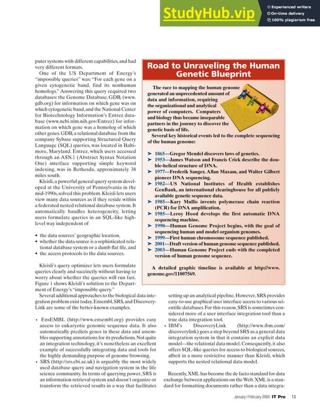 Accomplishments And Challenges In Bioinformatics | PDF