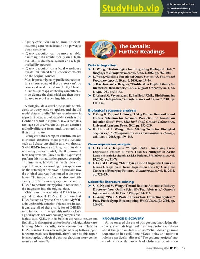 Accomplishments And Challenges In Bioinformatics | PDF