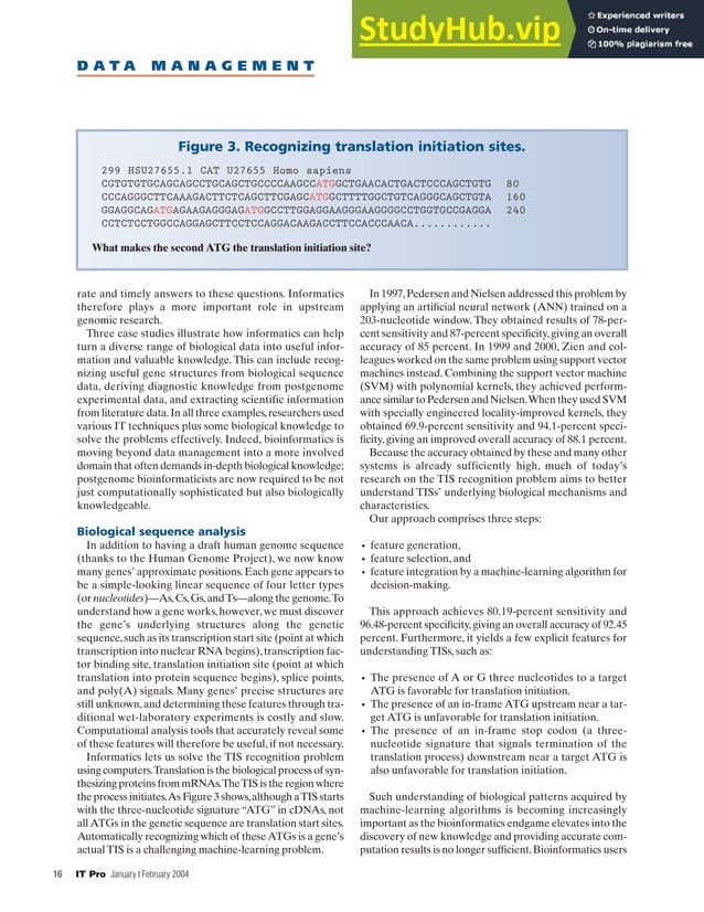 Accomplishments And Challenges In Bioinformatics | PDF