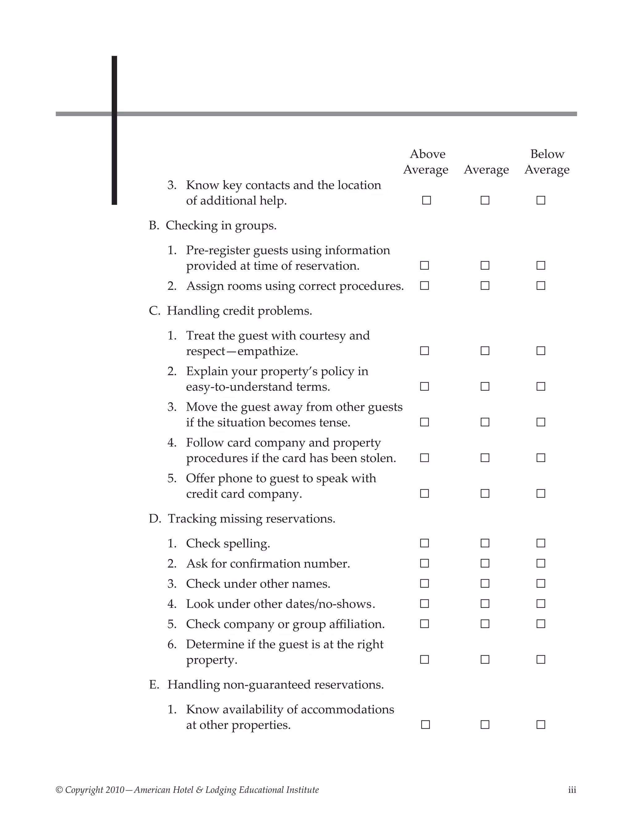 Front Office Training Manual | PDF