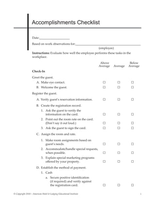 Front Office Training Manual | PDF