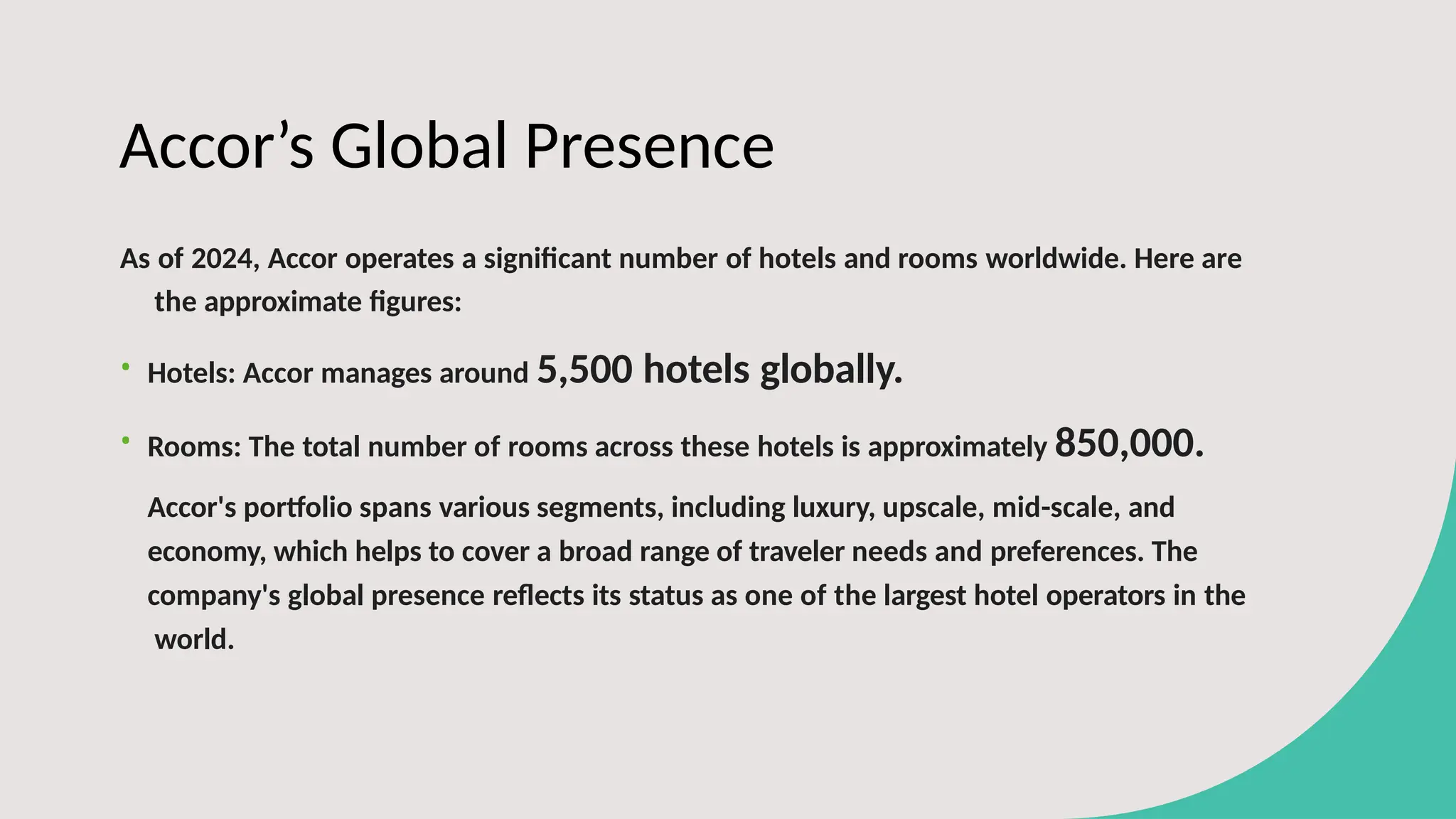 Accor - brand history, portfolio loyalty programs | PPTX