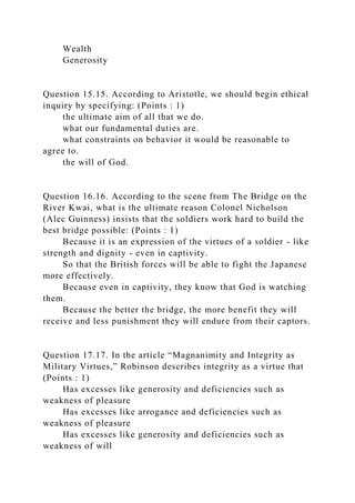 According to Ideals of Human Excellence and Preserving Natural En.docx