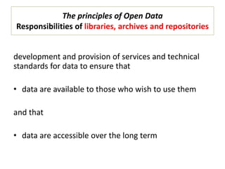 Open data in a big data world (Accord ICSU-IAP-ISSC-TWAS) | PPT